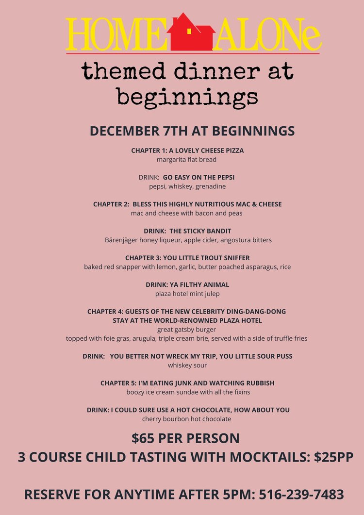 Home Alone Themed Dinner @ Beginning