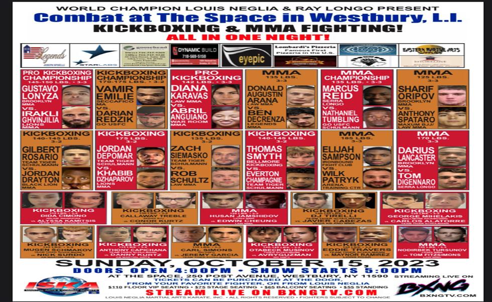 Lou Neglia Kick Boxing @ Space @ Westbury