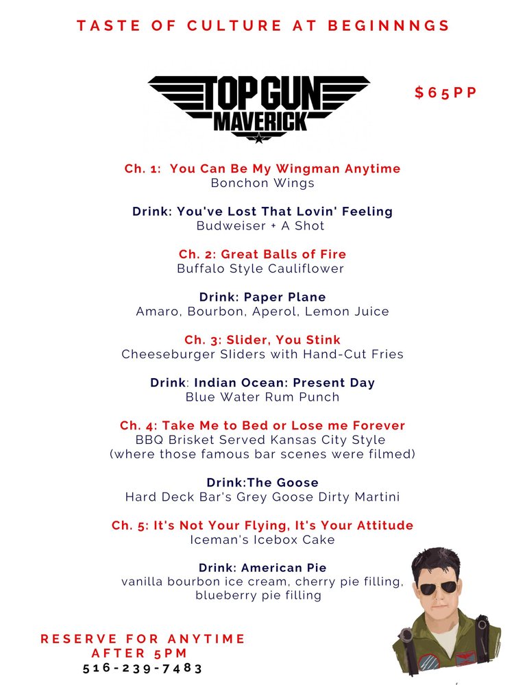 Top Gun Maverick Themed Dinner @ Beginning